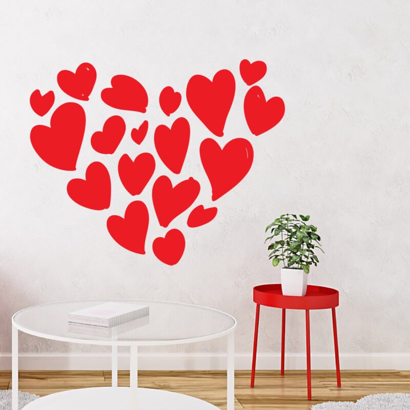 Vinilo decorativo corazón de melón - VINILOPOLIS