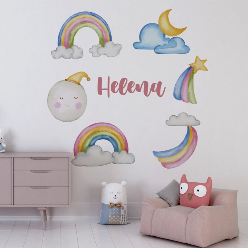 Sticker nubes - VINILOPOLIS