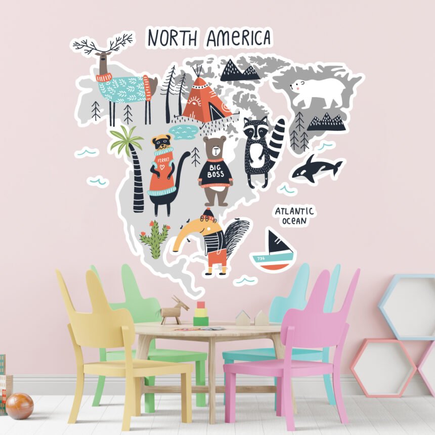 Sticker north america - VINILOPOLIS