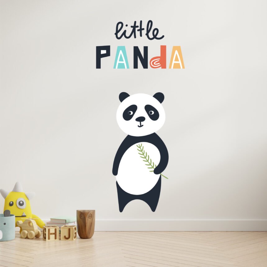 Sticker oso panda - VINILOPOLIS