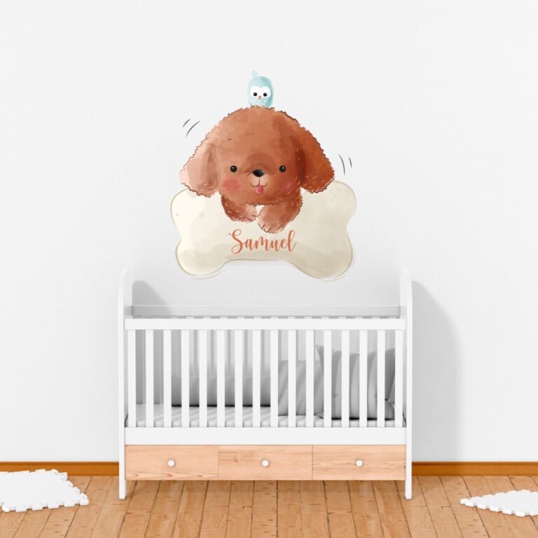 Sticker perrito hueso - VINILOPOLIS