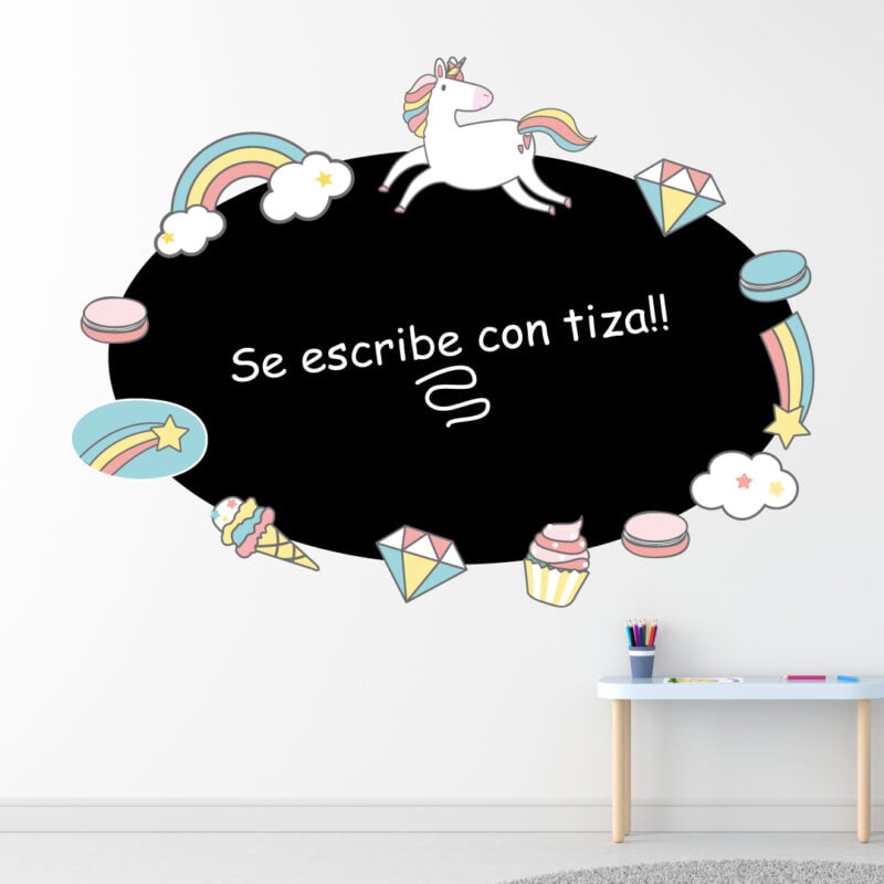 Vinilo didáctico abecedario unicornios - VINILOPOLIS