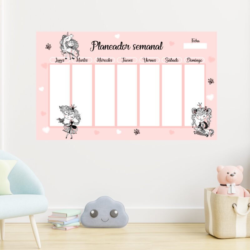 Vinilo didáctico planeador princesas corazones - VINILOPOLIS